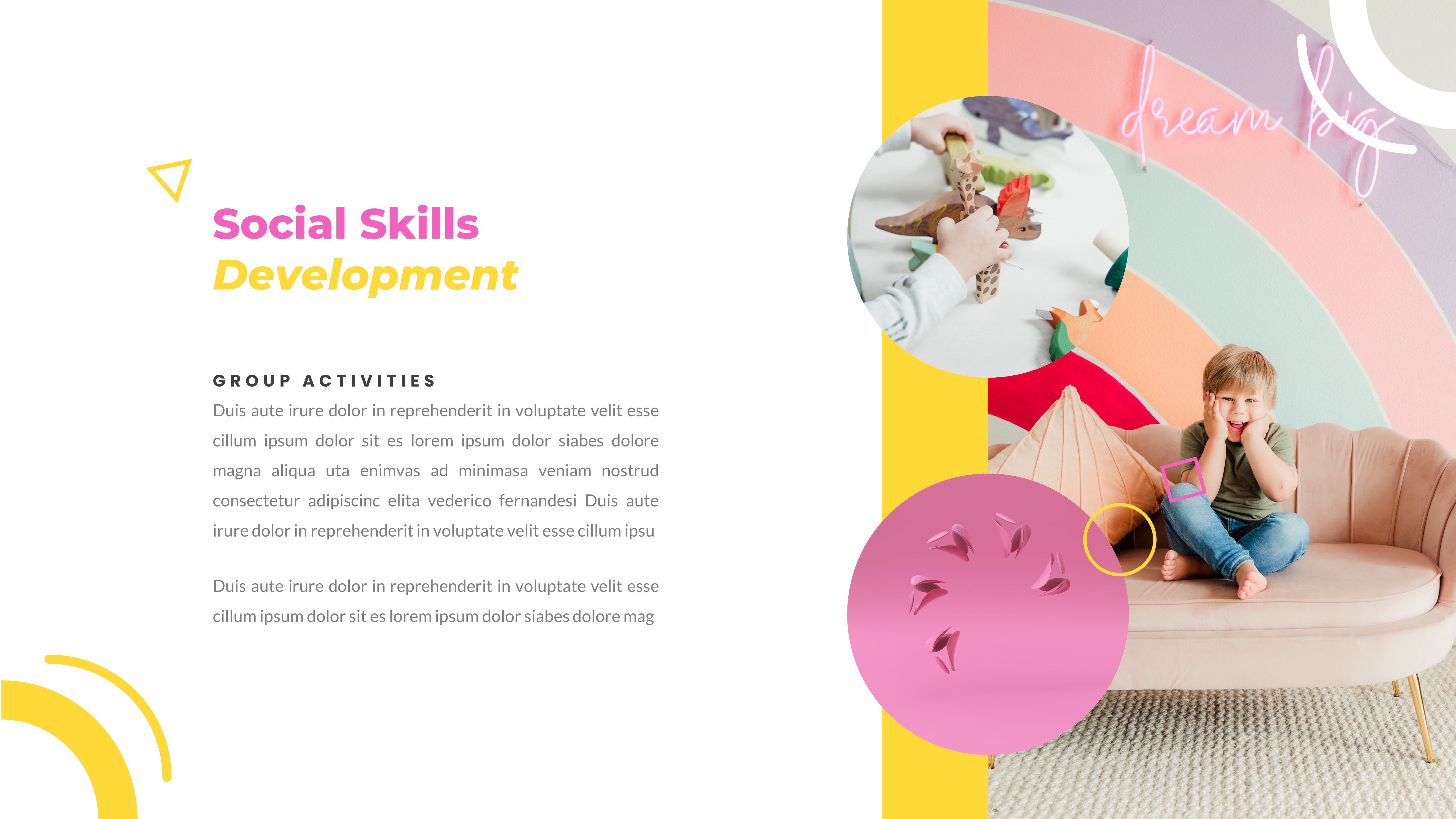 Kindergarten and preschool education Powerpoint Template, Presentation ...