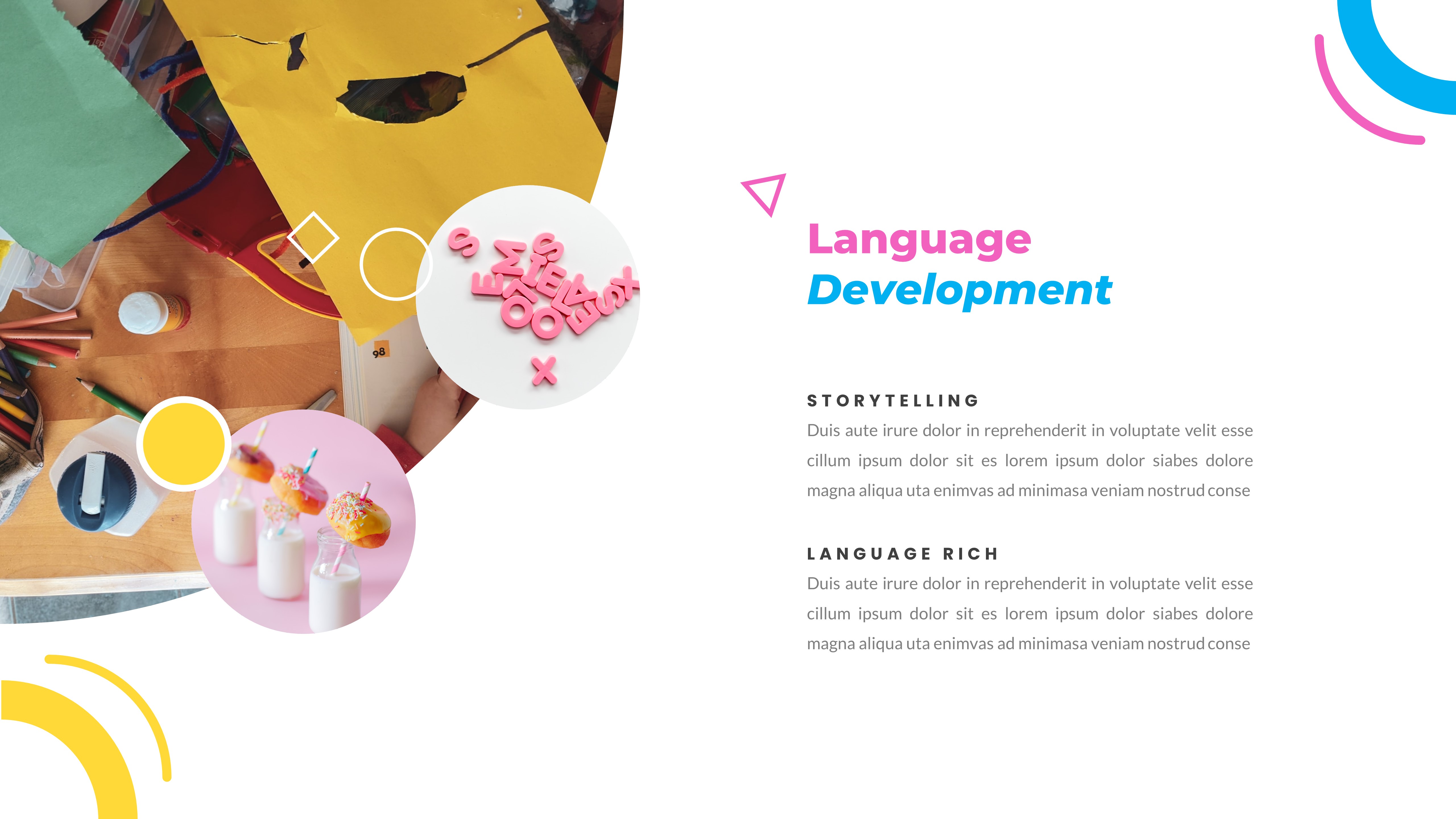 Kindergarten and preschool education Powerpoint Template, Presentation ...