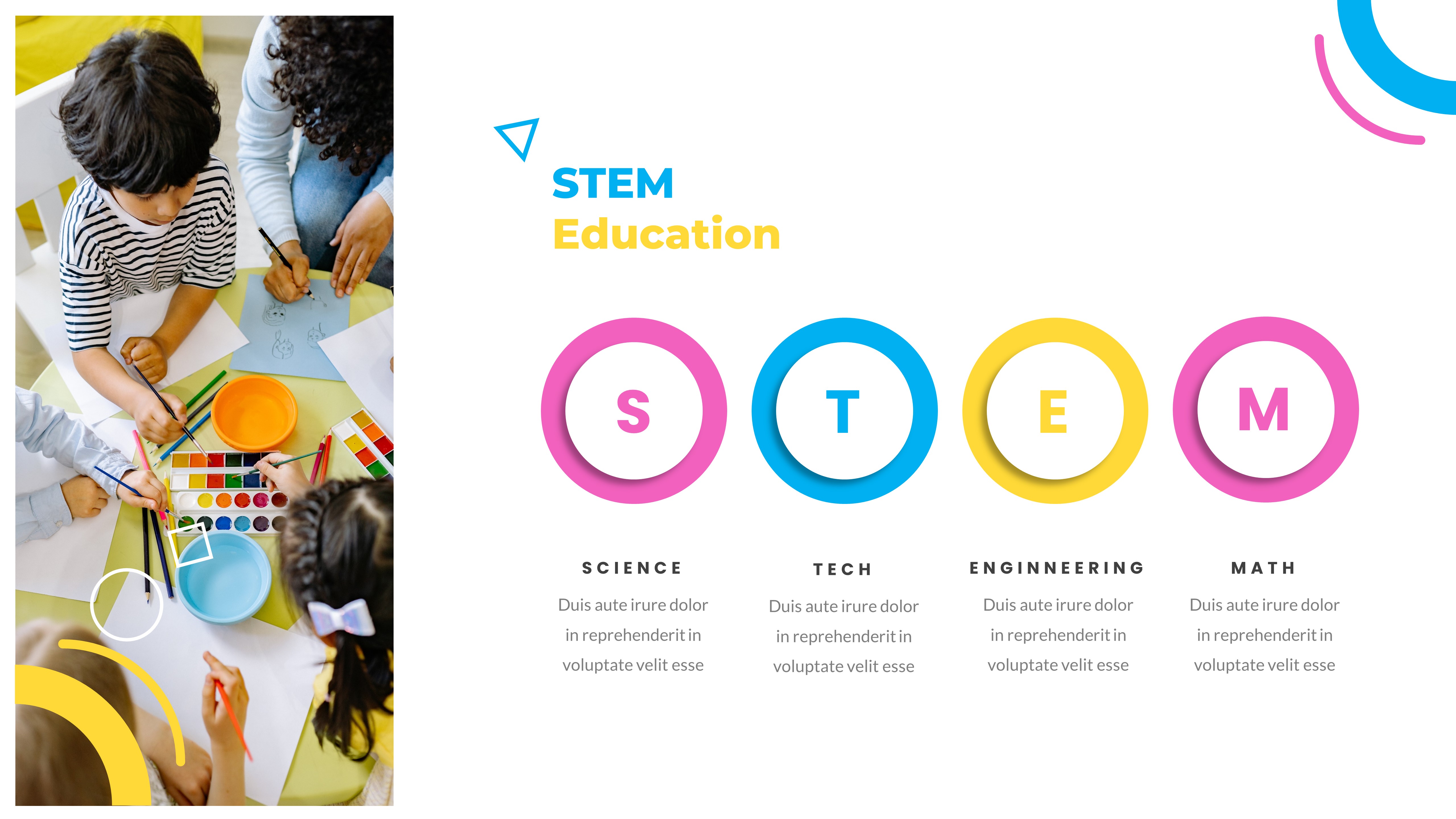 Kindergarten and preschool education Powerpoint Template, Presentation ...