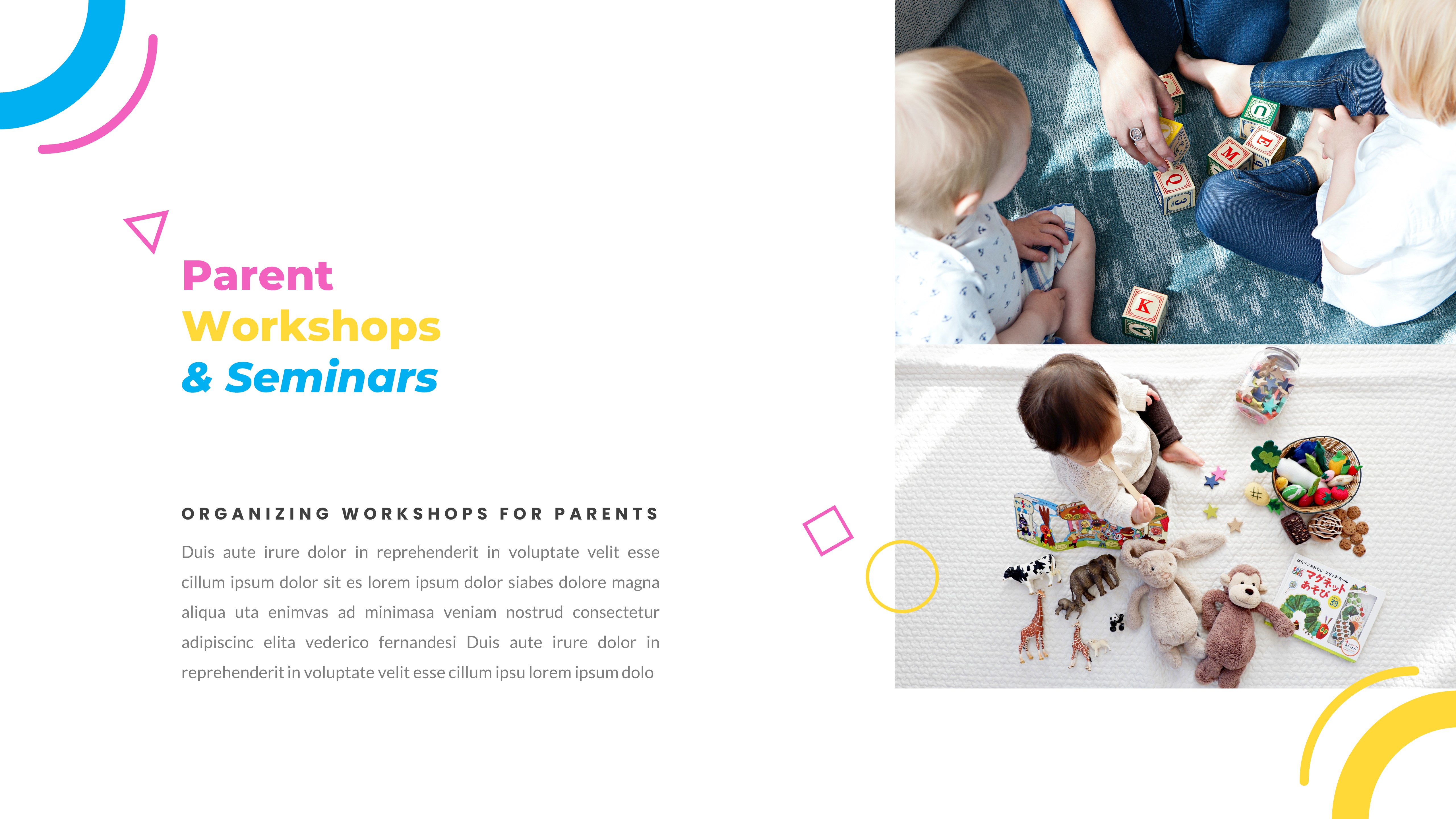 Kindergarten and preschool education Powerpoint Template, Presentation ...