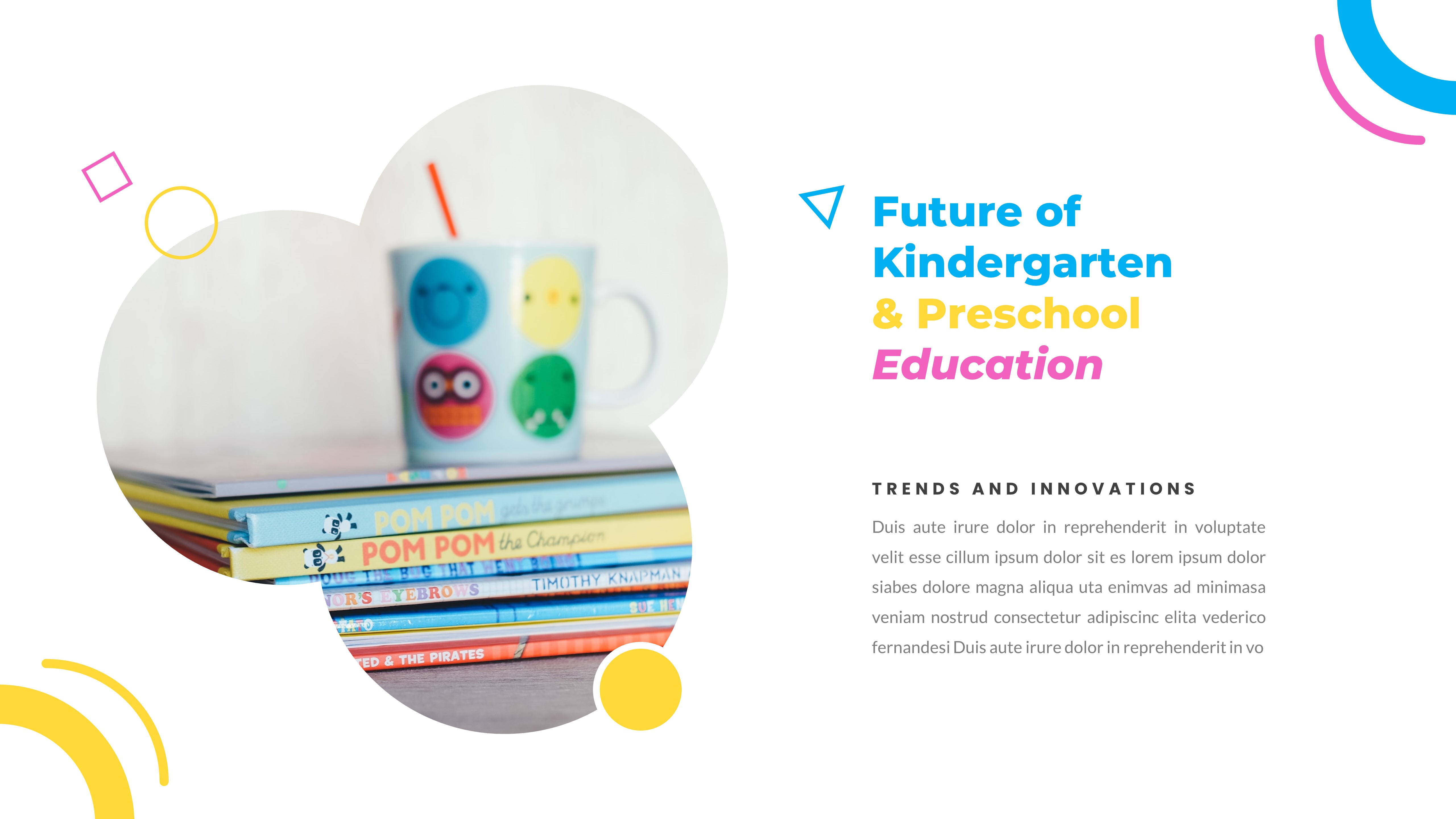 Kindergarten and preschool education Powerpoint Template, Presentation ...
