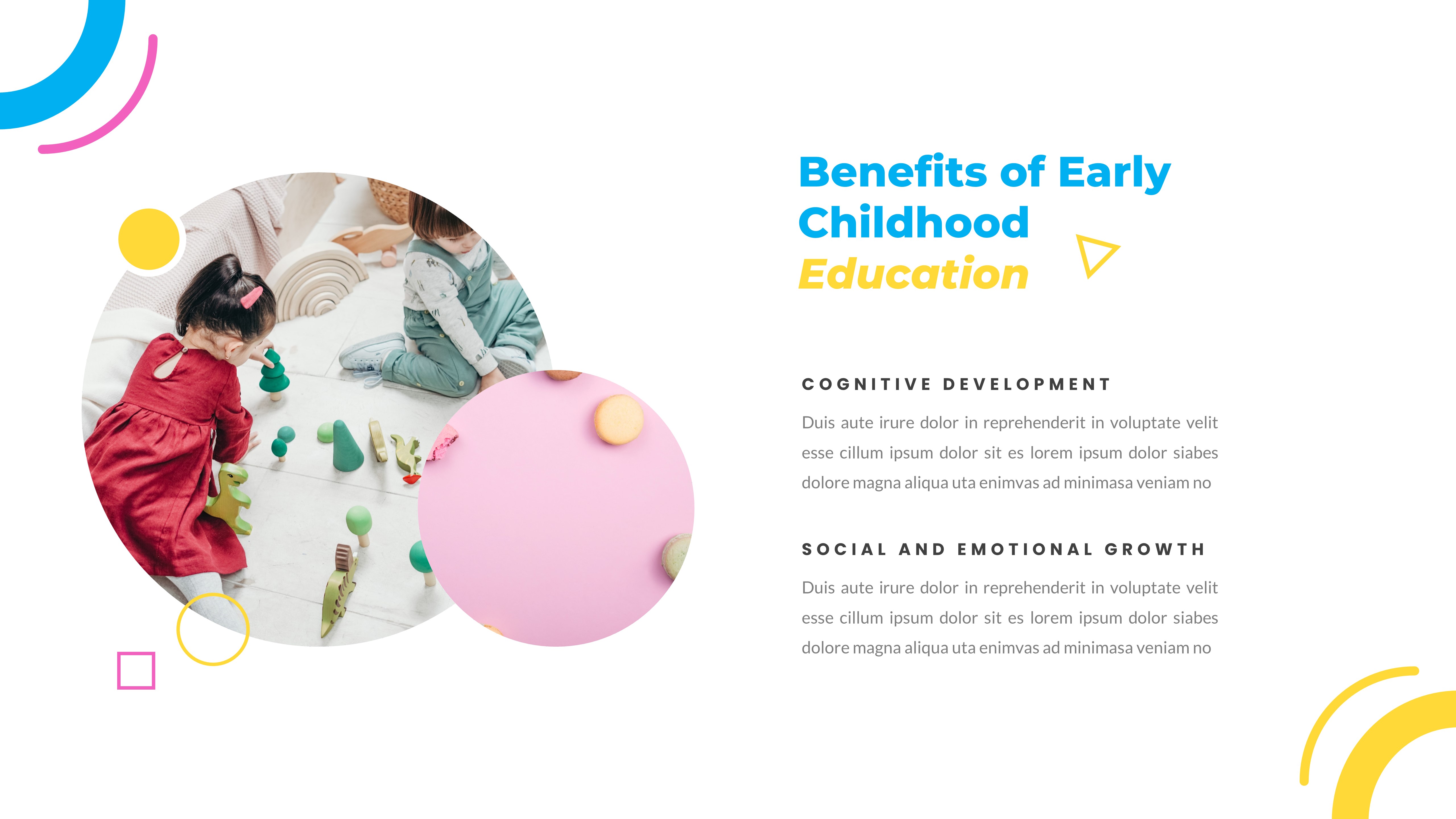 Kindergarten and preschool education Powerpoint Template, Presentation ...