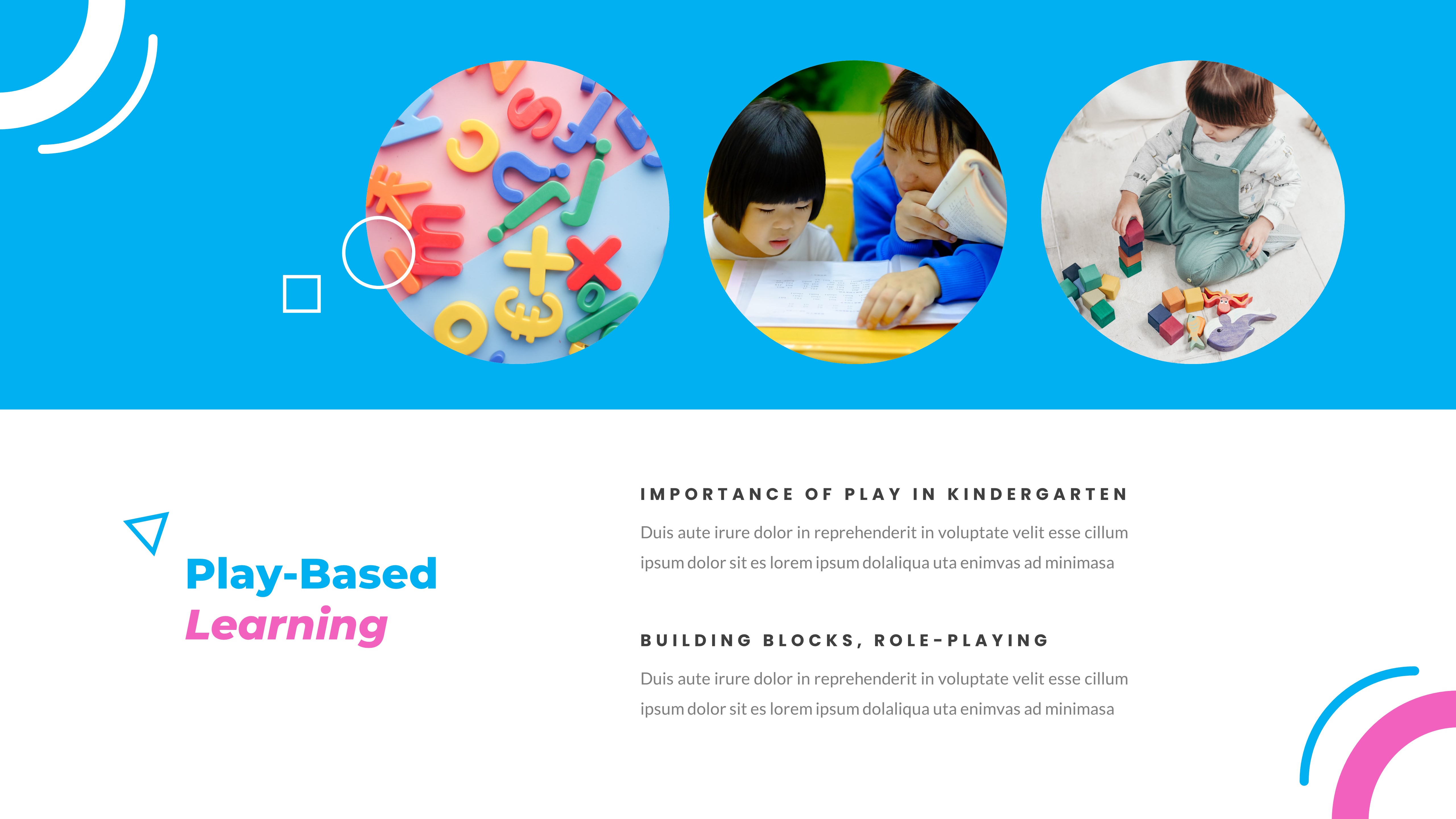 Kindergarten and preschool education Powerpoint Template, Presentation ...