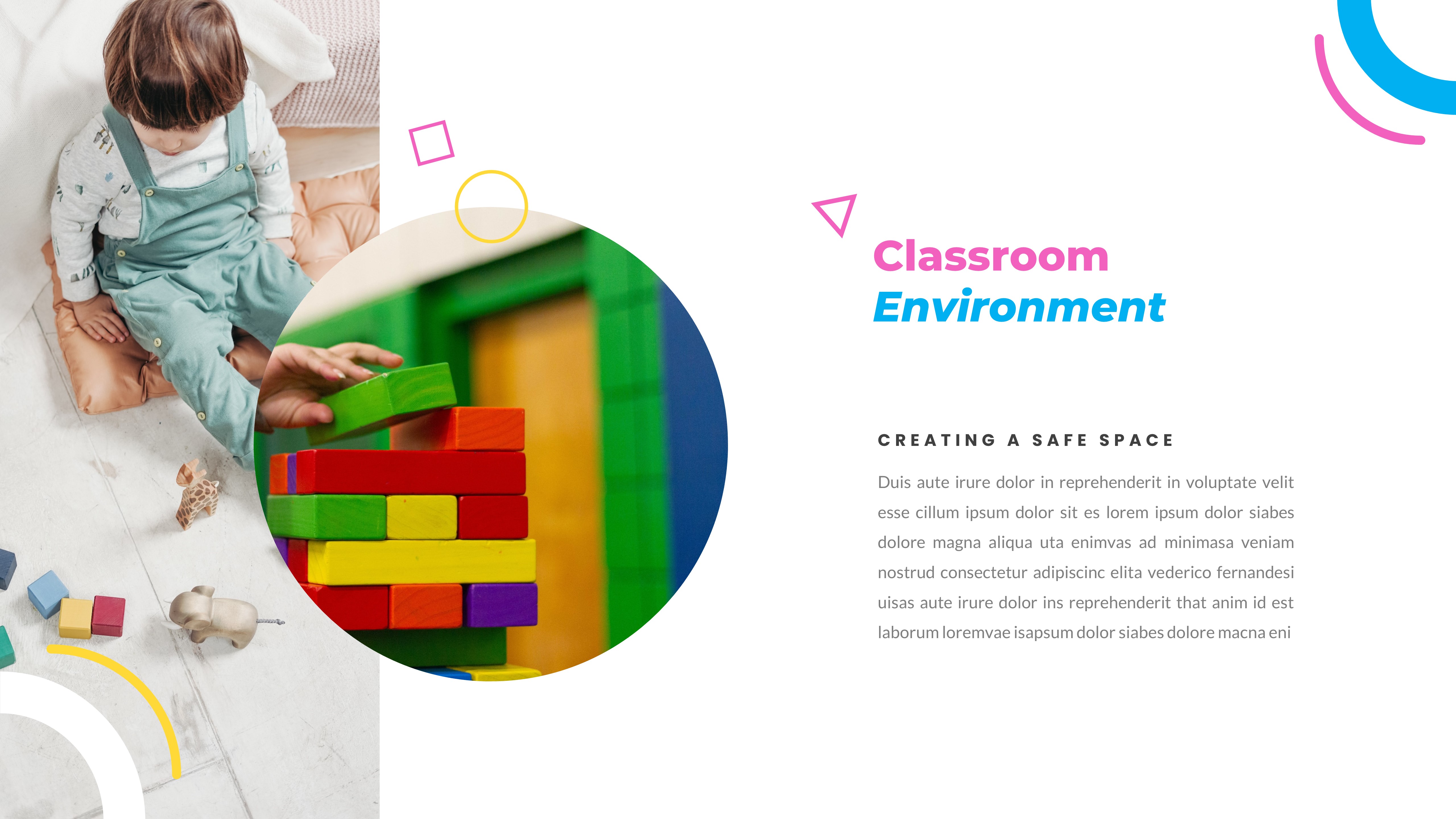Kindergarten and preschool education Powerpoint Template, Presentation ...