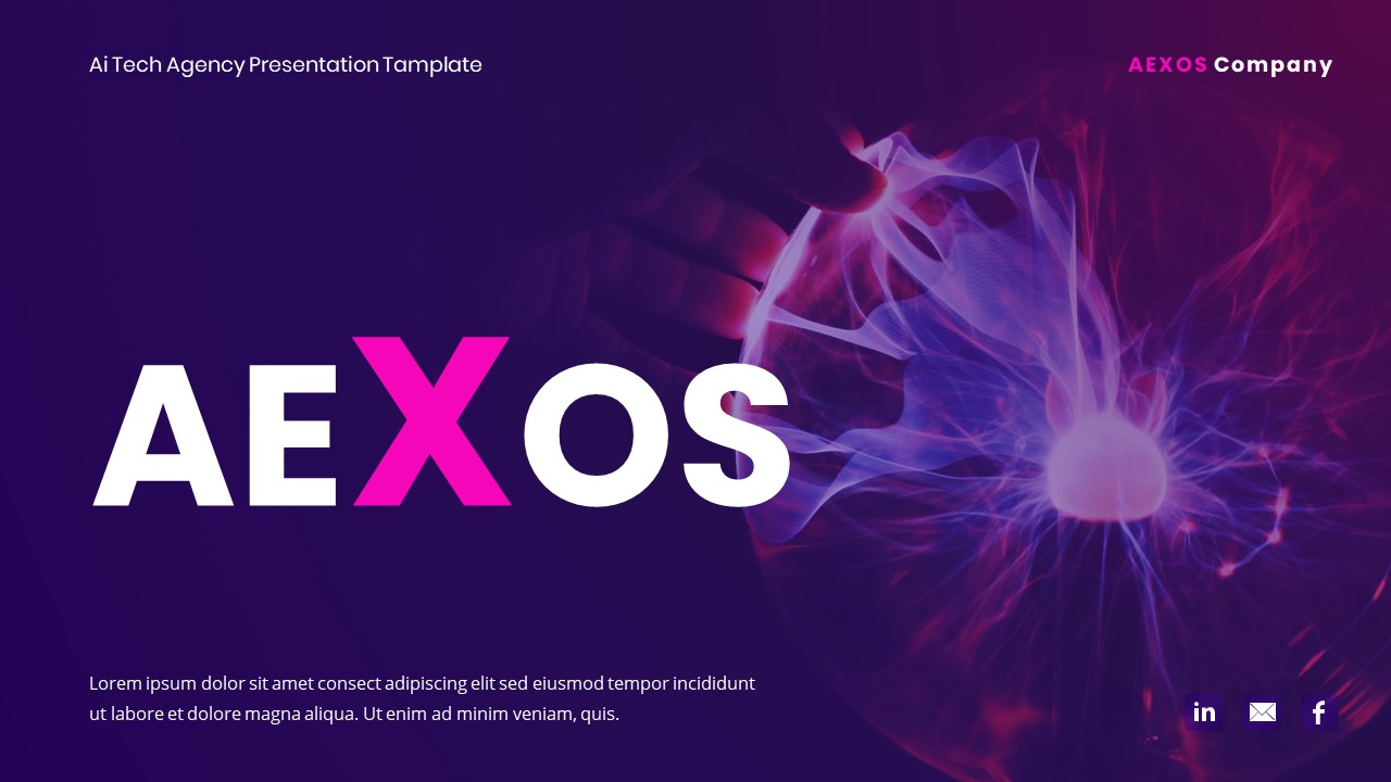 Aexos - AI Tech Presentation Google Slides Template, Presentation Templates