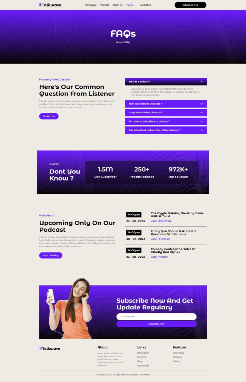 Talkwave - Podcaster Elementor Template Kit by Rometheme | ThemeForest