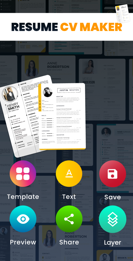 Resume CV Maker - Resume Builder - Professional CV Template Maker - CV ...