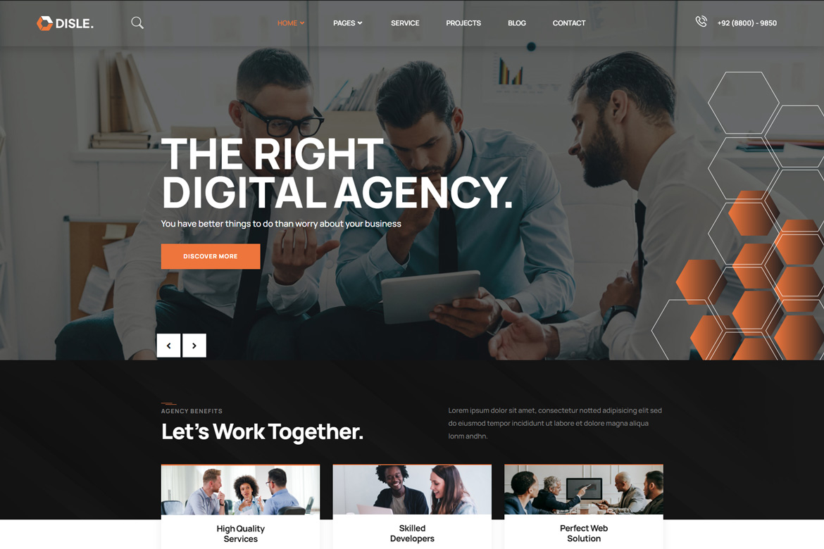 Disle - Digital Agency Elementor Template Kit by themesflat | ThemeForest
