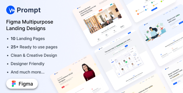 Prompt - Figma Landing UI Kit by coderthemes | ThemeForest