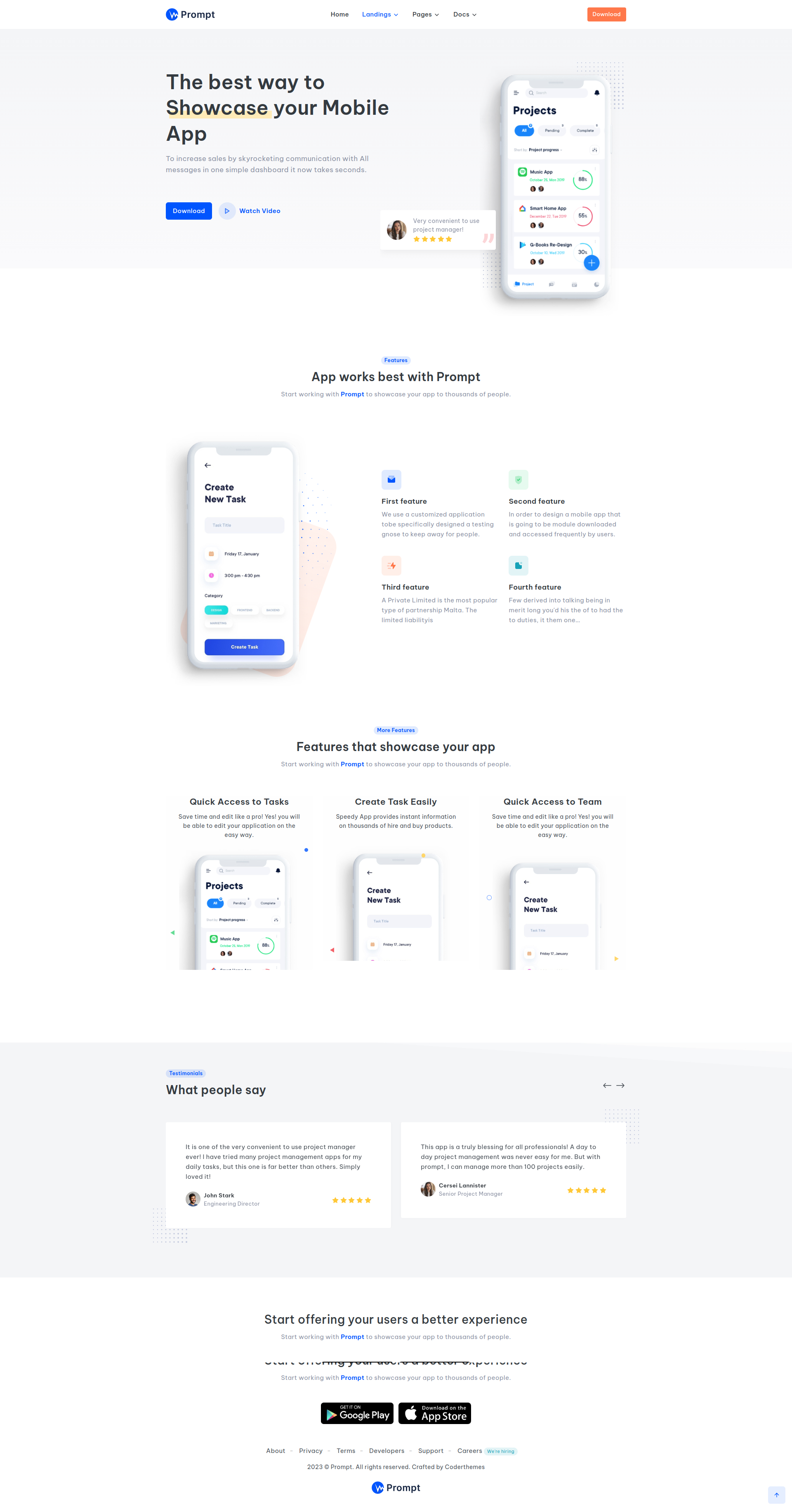 Prompt - Figma Landing UI Kit by coderthemes | ThemeForest