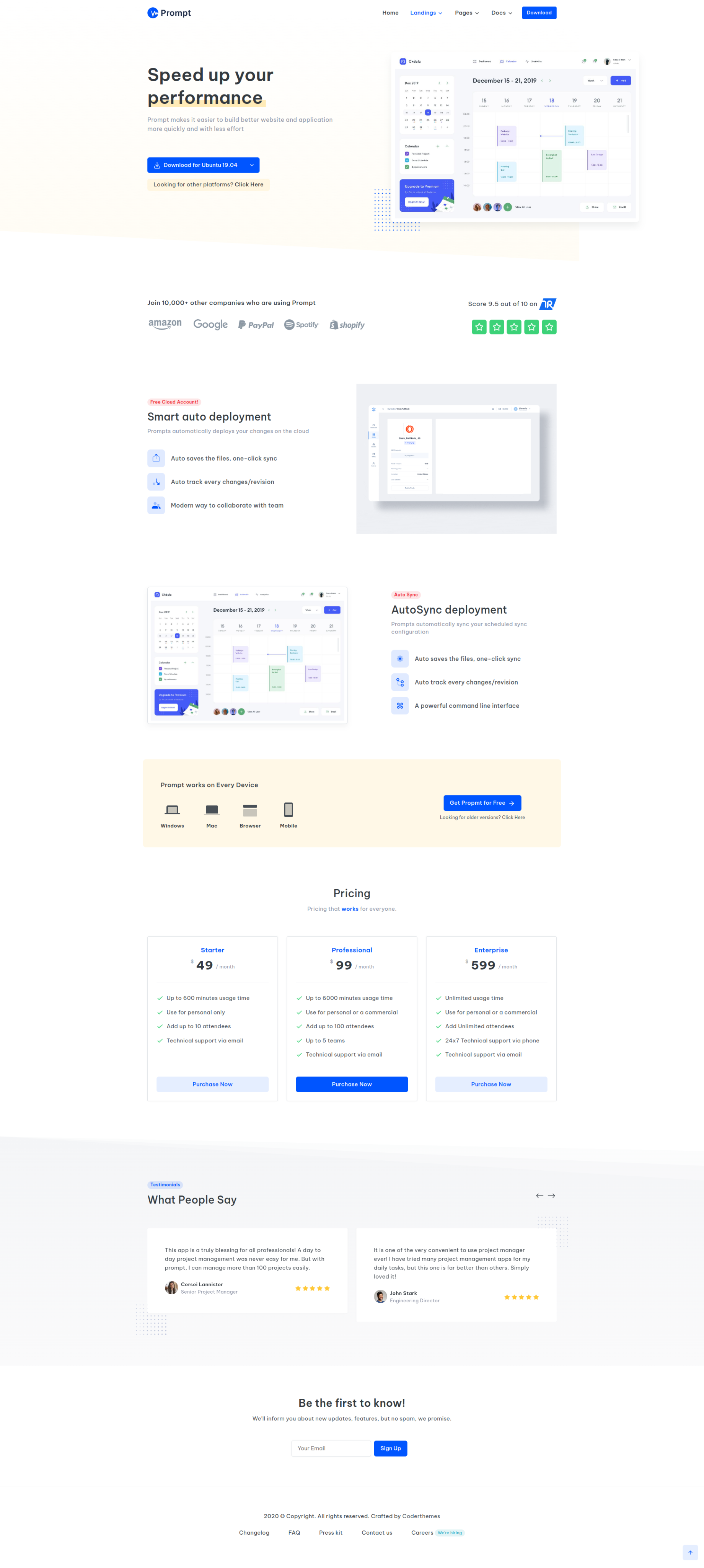 Prompt - Figma Landing UI Kit by coderthemes | ThemeForest