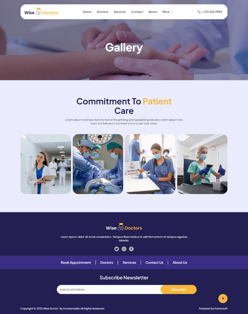 WiseDoctors - Healthcare & Medical Elementor Template Kit by Evonicmedia