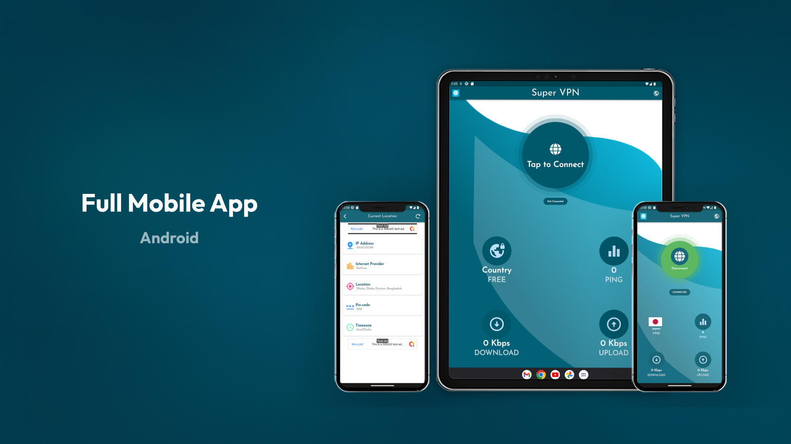 SuperVPN - Unlimited Free VPN Flutter App by AppDevsX | CodeCanyon