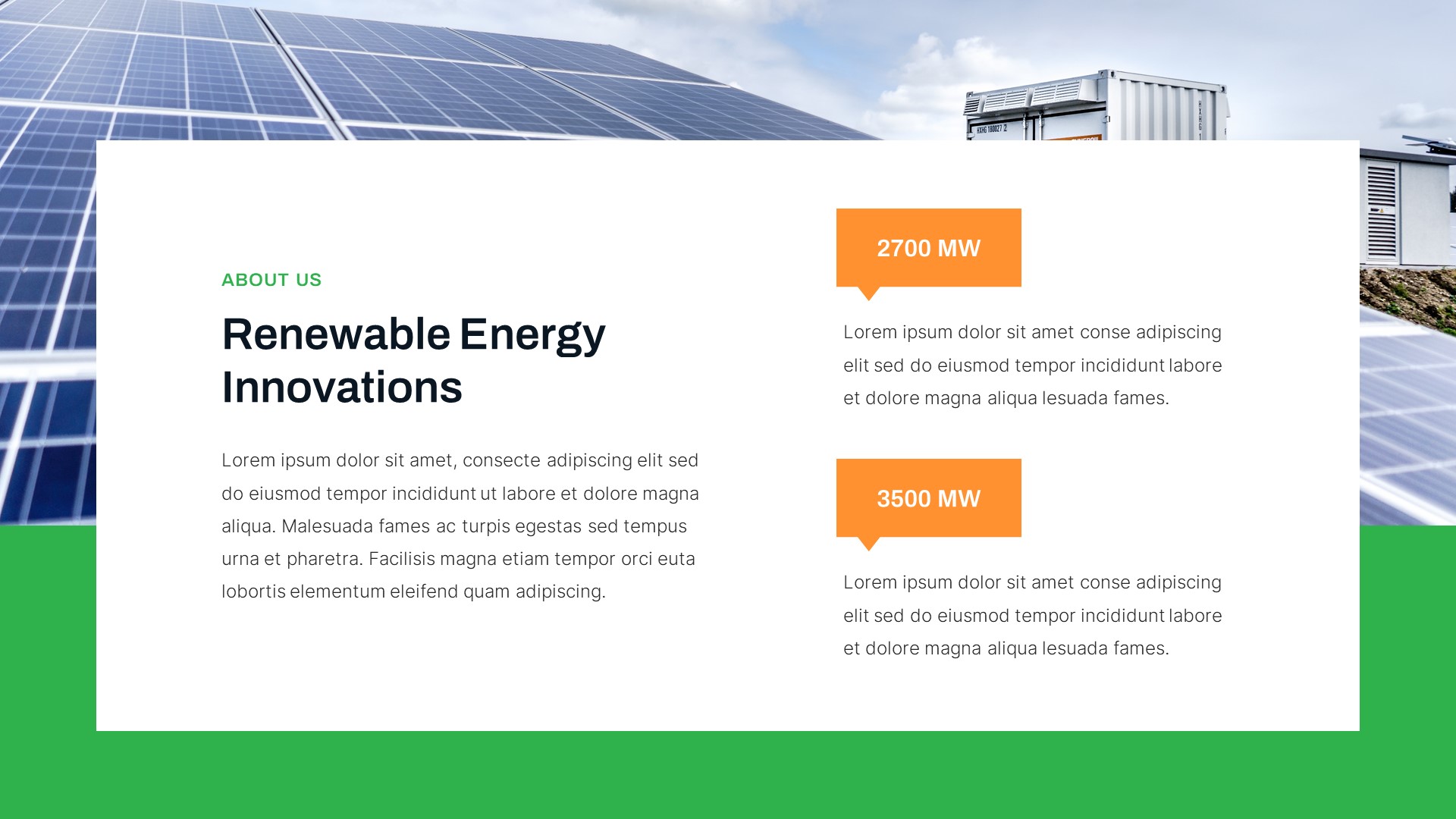 Solaris - Renewable Energy Google Slides Template, Presentation Templates