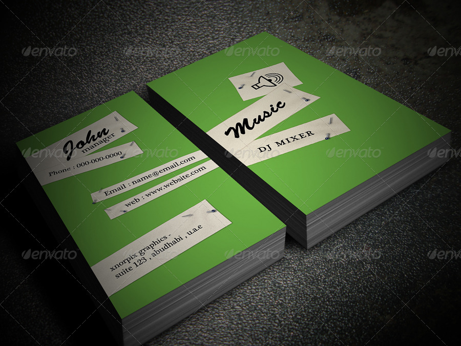 Music Business Card, Print Templates | GraphicRiver