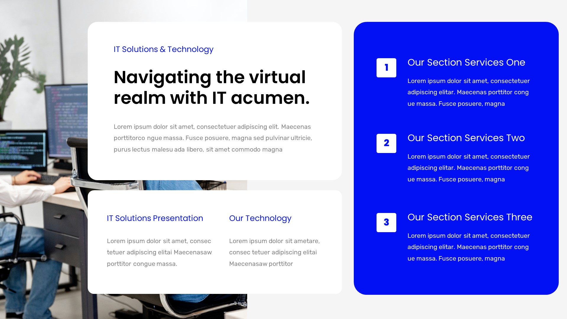 Presty - IT Solution and Technology Powerpoint Template, Presentation ...