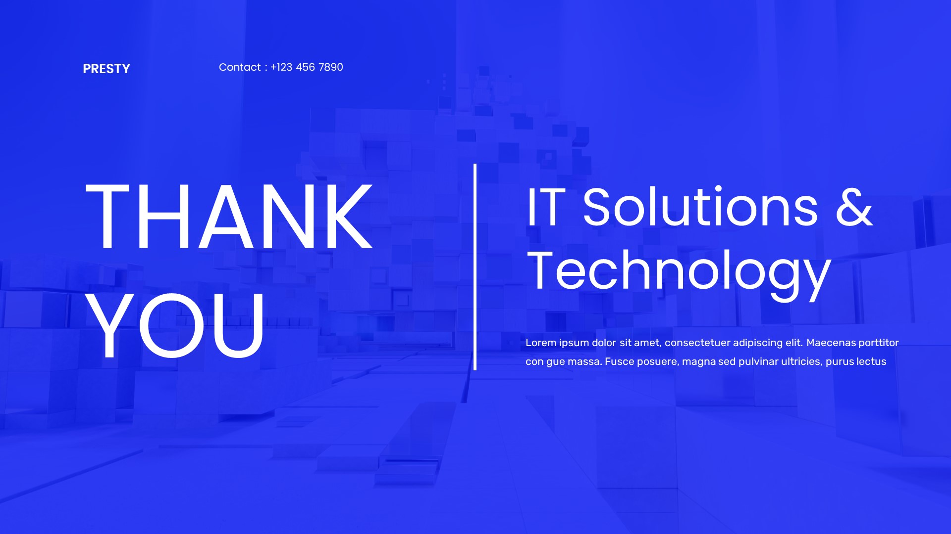 Presty - IT Solution and Technology Powerpoint Template, Presentation ...