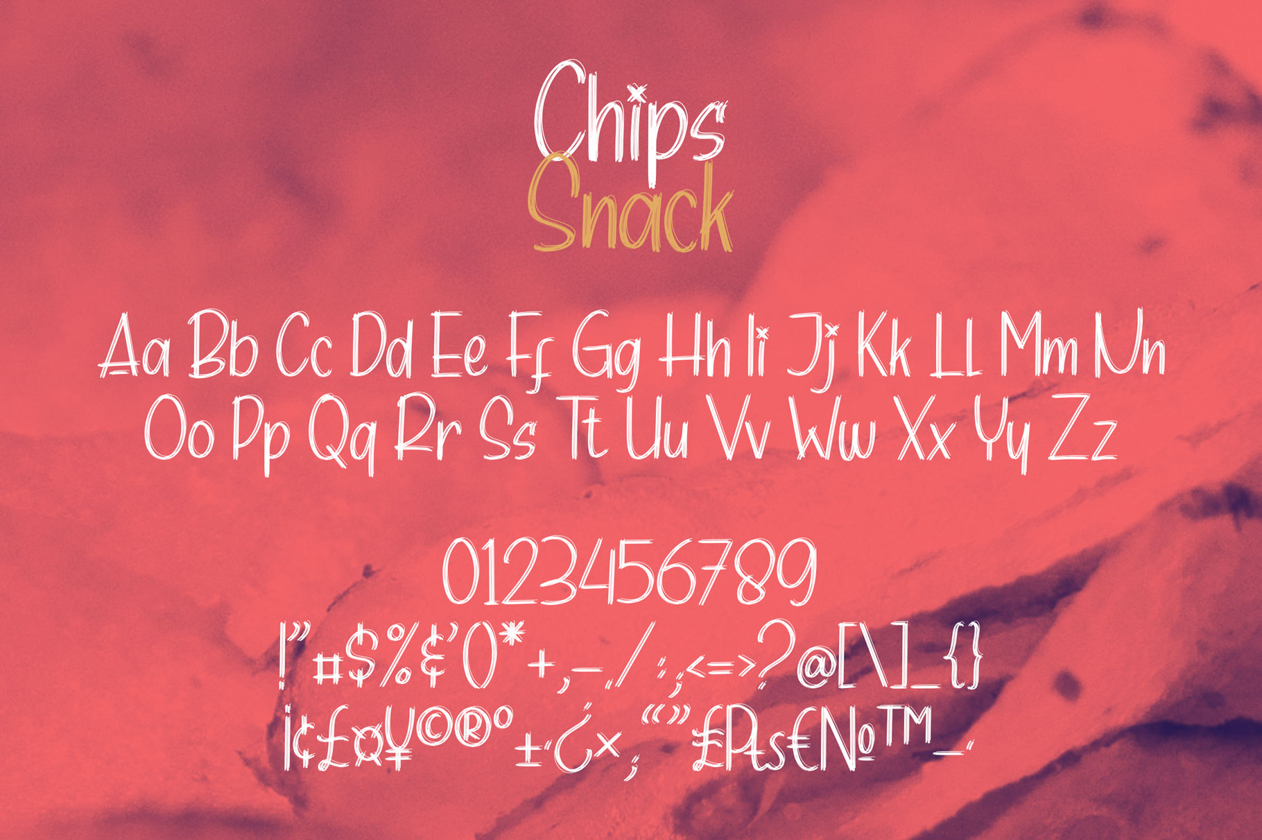Chips Snack, Fonts | GraphicRiver