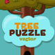 Tree Illustration - Puzzle, Vectors | GraphicRiver