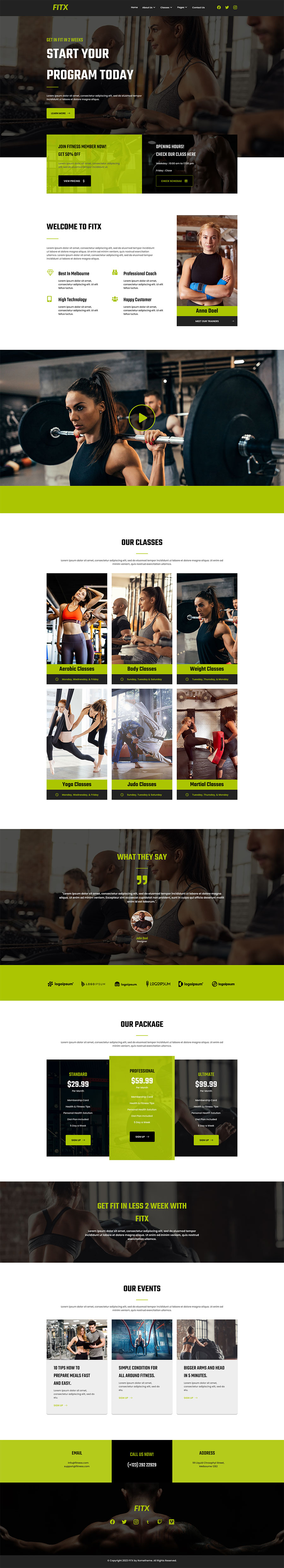 Fitx - Fitness & Gym Figma Template by Rometheme | ThemeForest