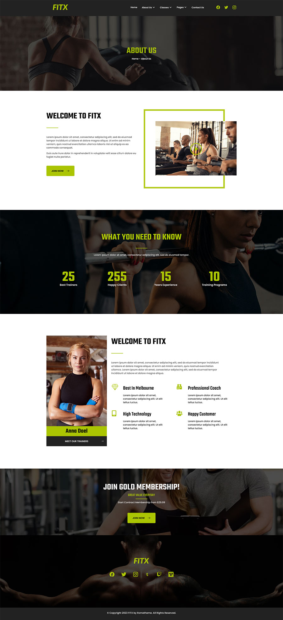 Fitx - Fitness & Gym Figma Template by Rometheme | ThemeForest