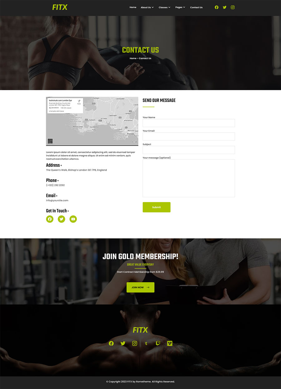 Fitx - Fitness & Gym Figma Template by Rometheme | ThemeForest