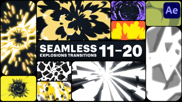 Seamless Explosions Transitions for After Effects, After Effects ...