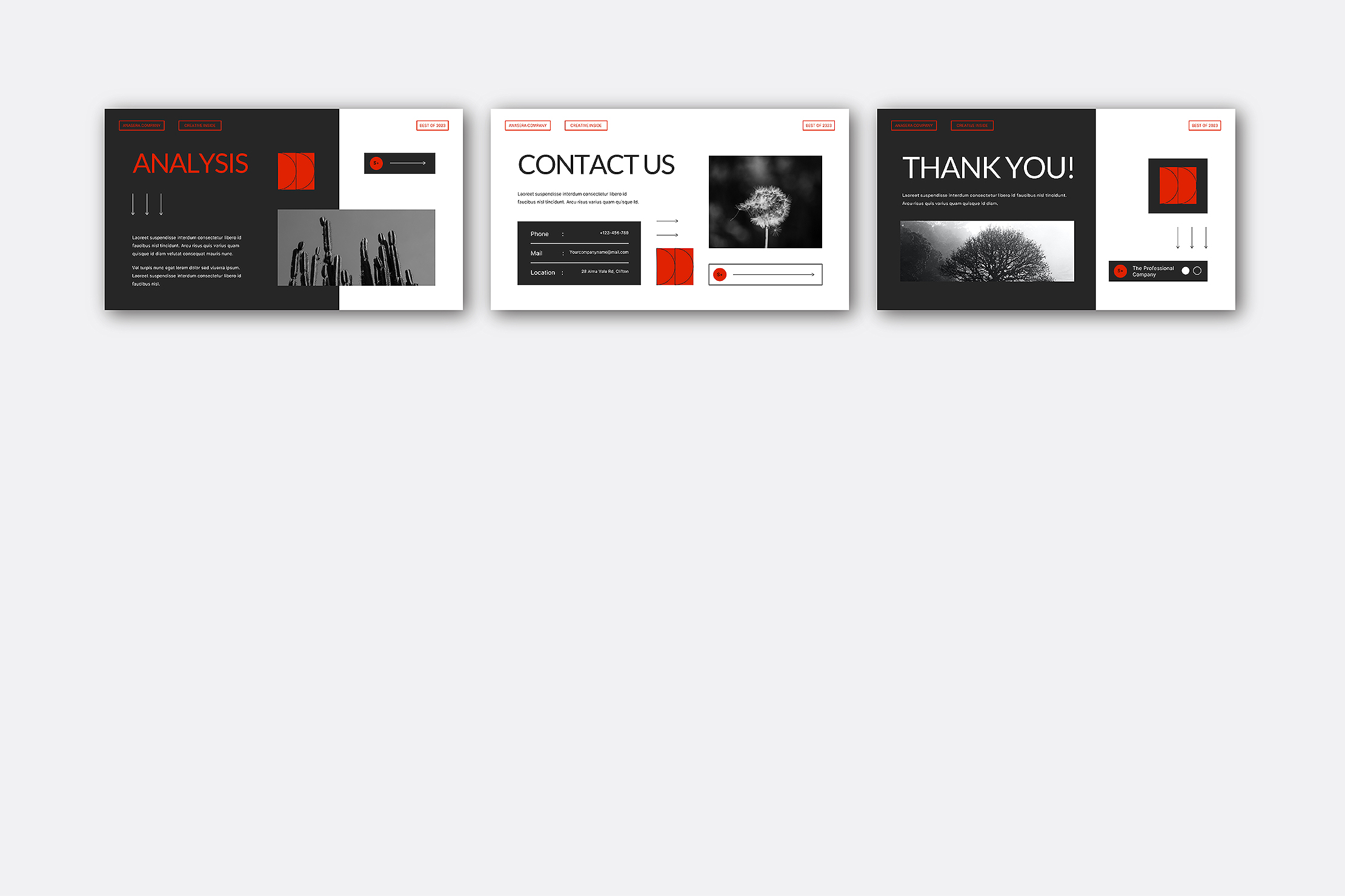 Anasera Modern Minimalist Powerpoint Presentation, Presentation Templates