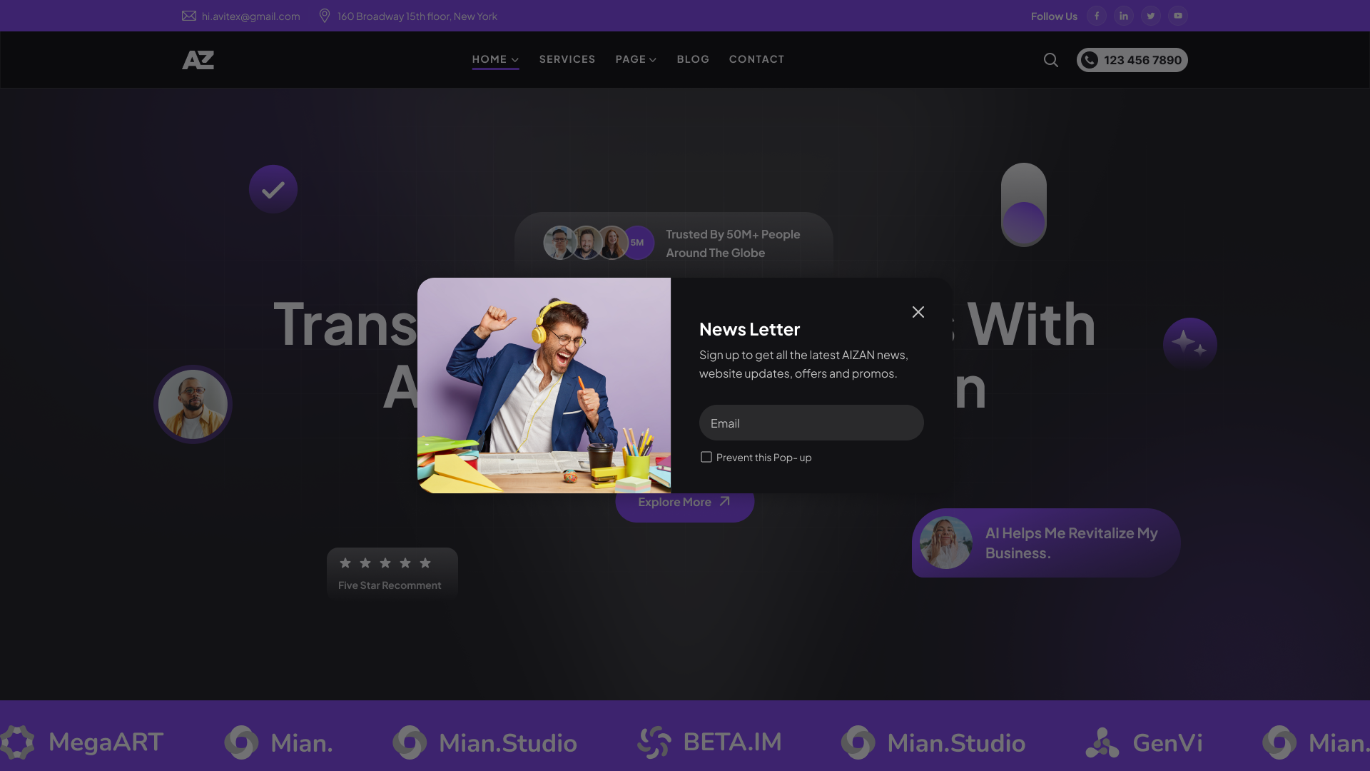 Aizan - Artificial Neural Network AI Figma Template by Avitex | ThemeForest