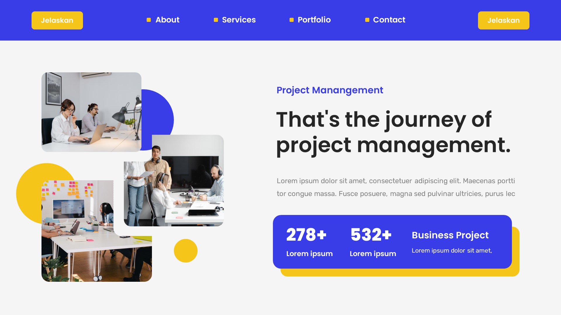 Jelaskan - Project Management Powerpoint Template, Presentation Templates