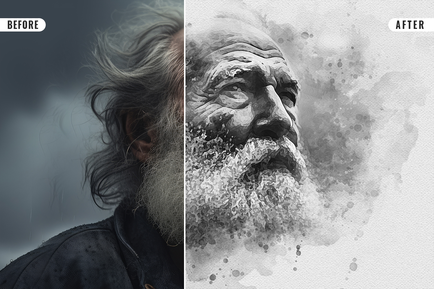 Ink Splatter Photo Effect, Add-ons | GraphicRiver