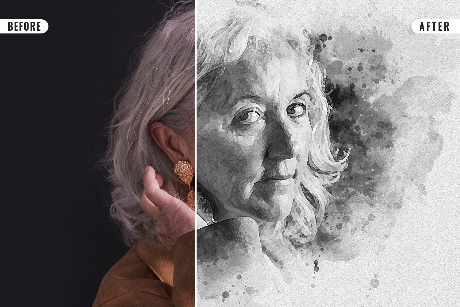 Ink Splatter Photo Effect, Add-ons | GraphicRiver