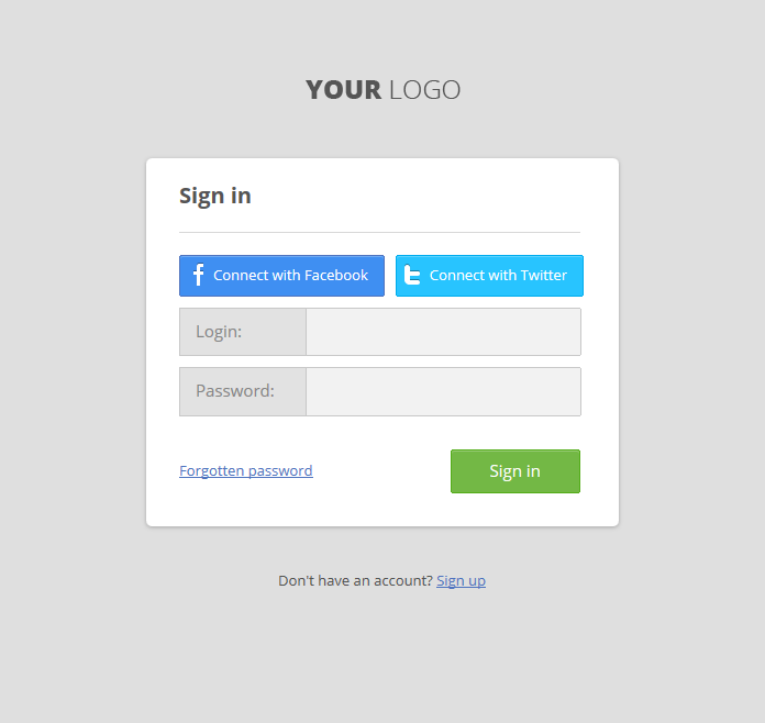 Usable CSS Login & Register Form by HipstaCowboys | CodeCanyon