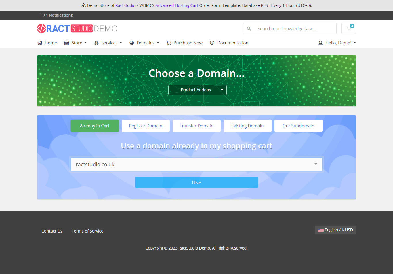 Advanced Hosting Cart - WHMCS Order Form Template - One Page Review ...