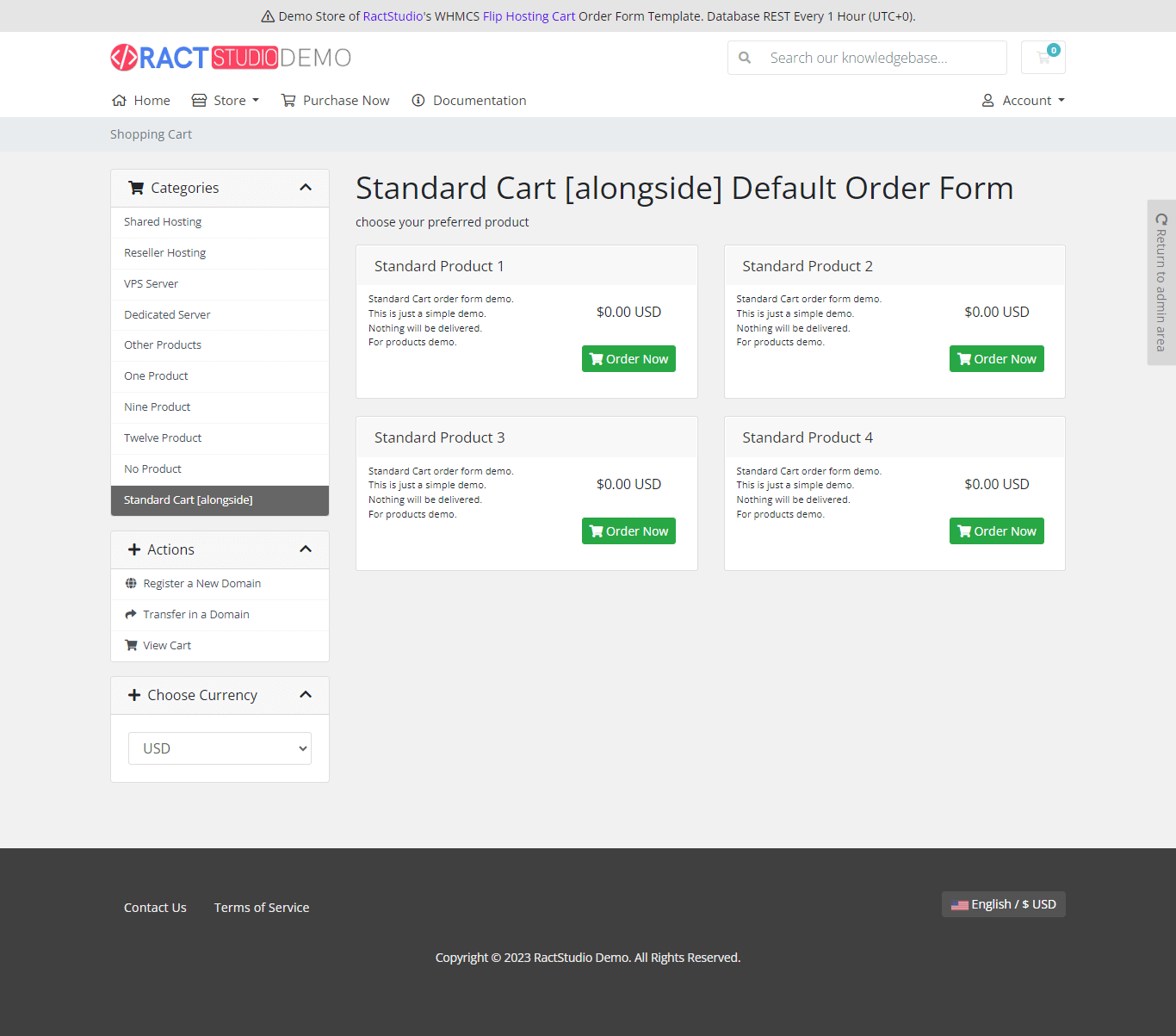 Flip Hosting Cart - WHMCS Order Form Template - One Page Review ...