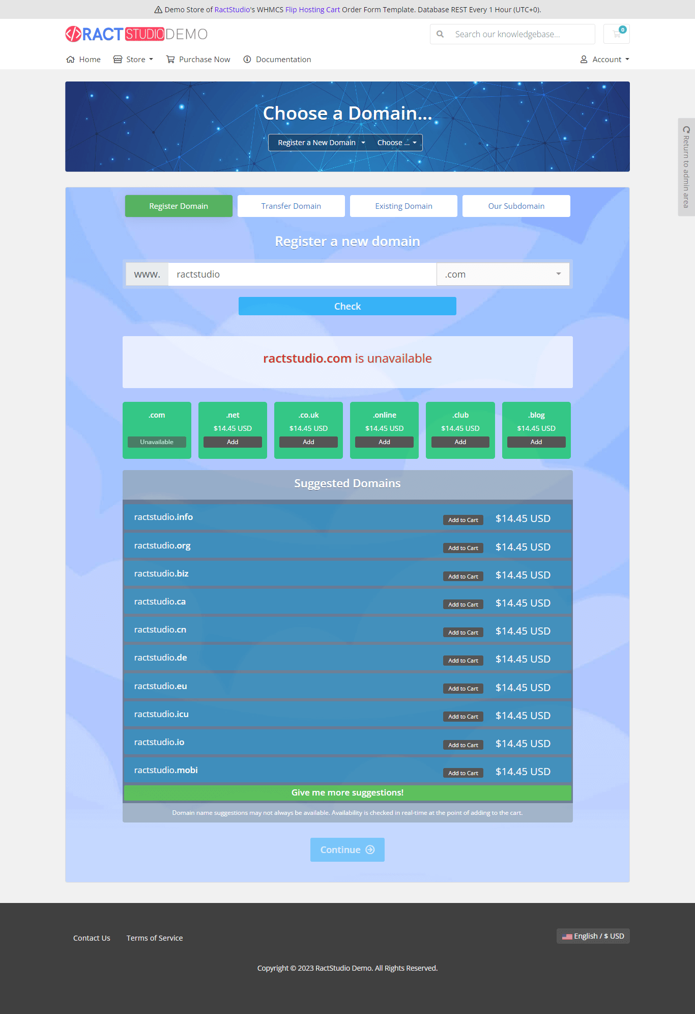 Flip Hosting Cart - WHMCS Order Form Template - One Page Review ...