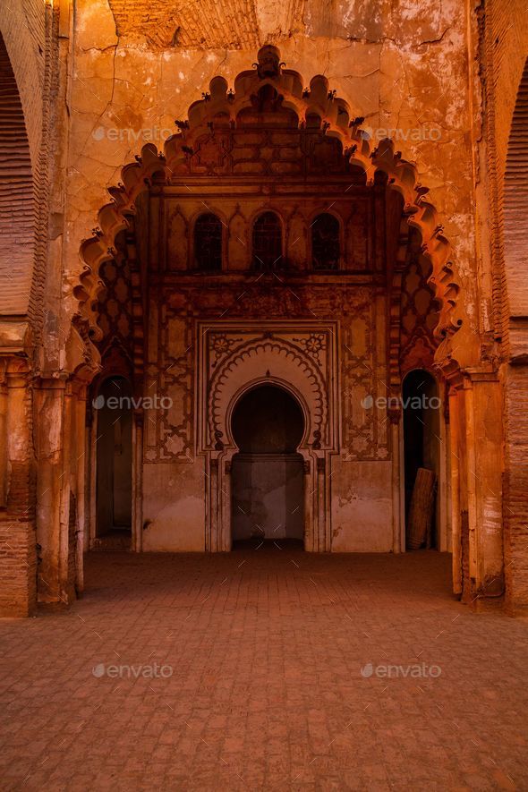 Vertical shot of the Tinmal Mosque in Morocco Stock Photo by wirestock