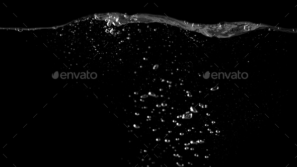 Blurry images of sparkling water liquid bubbles splashing Stock Photo by gnepphoto