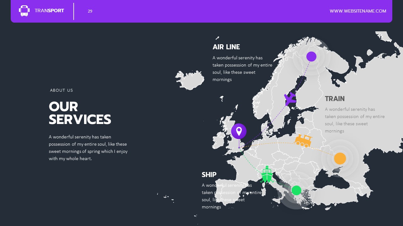 Transport PowerPoint Presentation, Presentation Templates | GraphicRiver