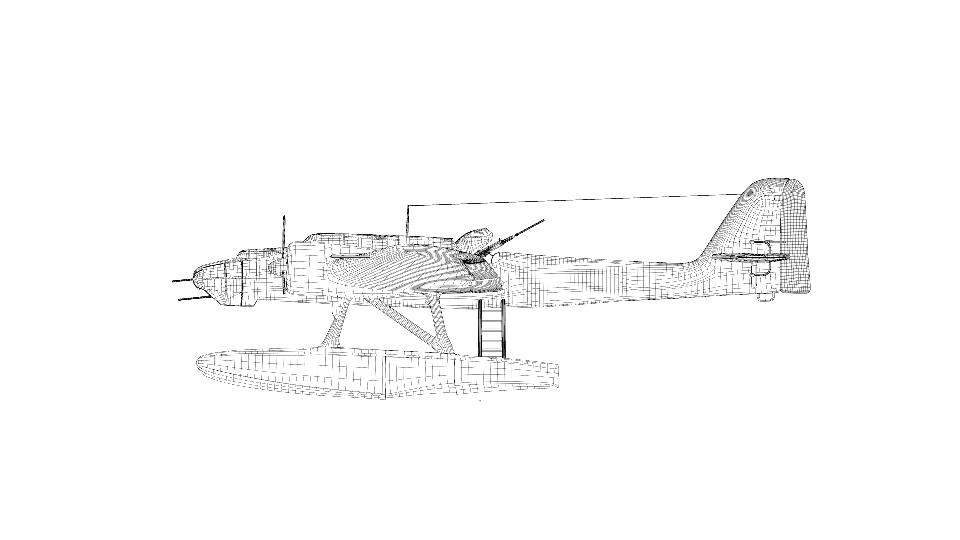 He 115 C-1 Torpedo Bomber Seaplane pbr model by docbasuony | 3DOcean