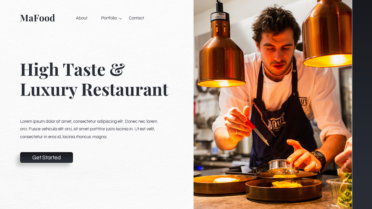 MaFood - Luxury Food Restaurant Presentation Template, Presentation ...