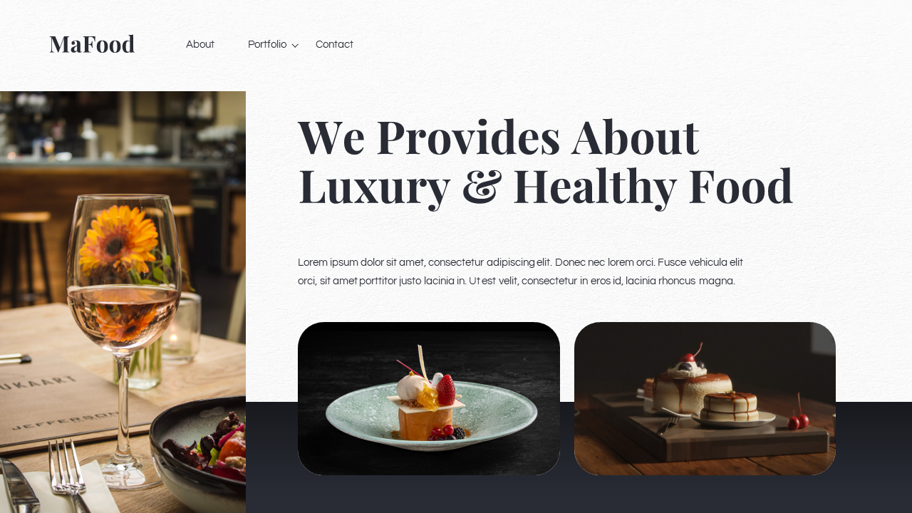 MaFood - Luxury Food Restaurant Presentation Template, Presentation ...
