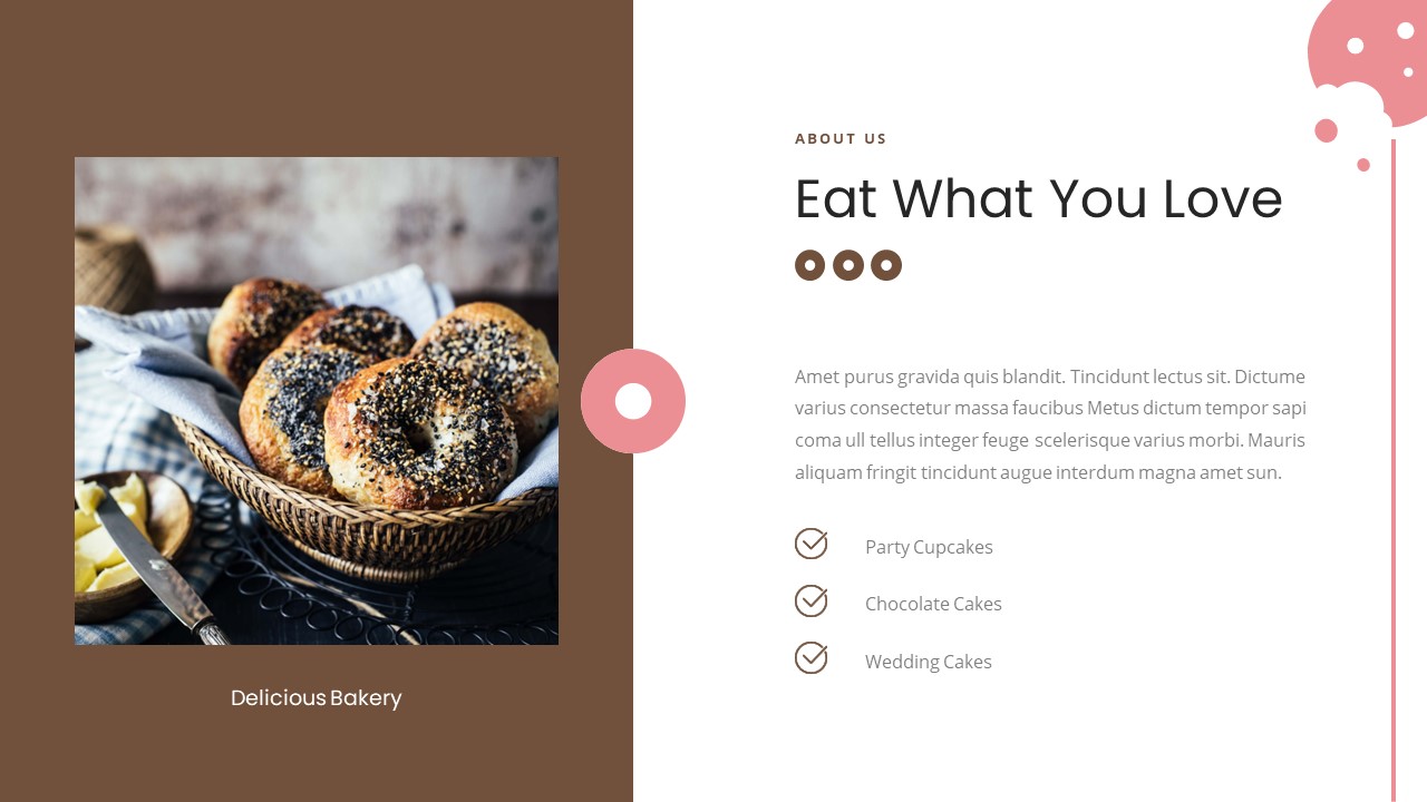 Oatkies - Bakery & Cake Shop PowerPoint Template, Presentation Templates