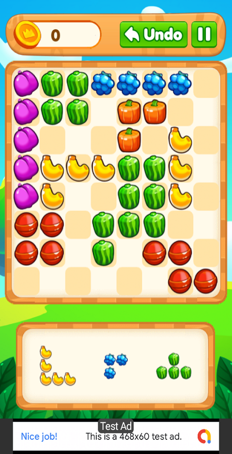 Fruit Block - Puzzle Game Android Studio Project with AdMob Ads + Ready ...