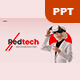 Redtech - Red Technology Powerpoint Template, Presentation Templates