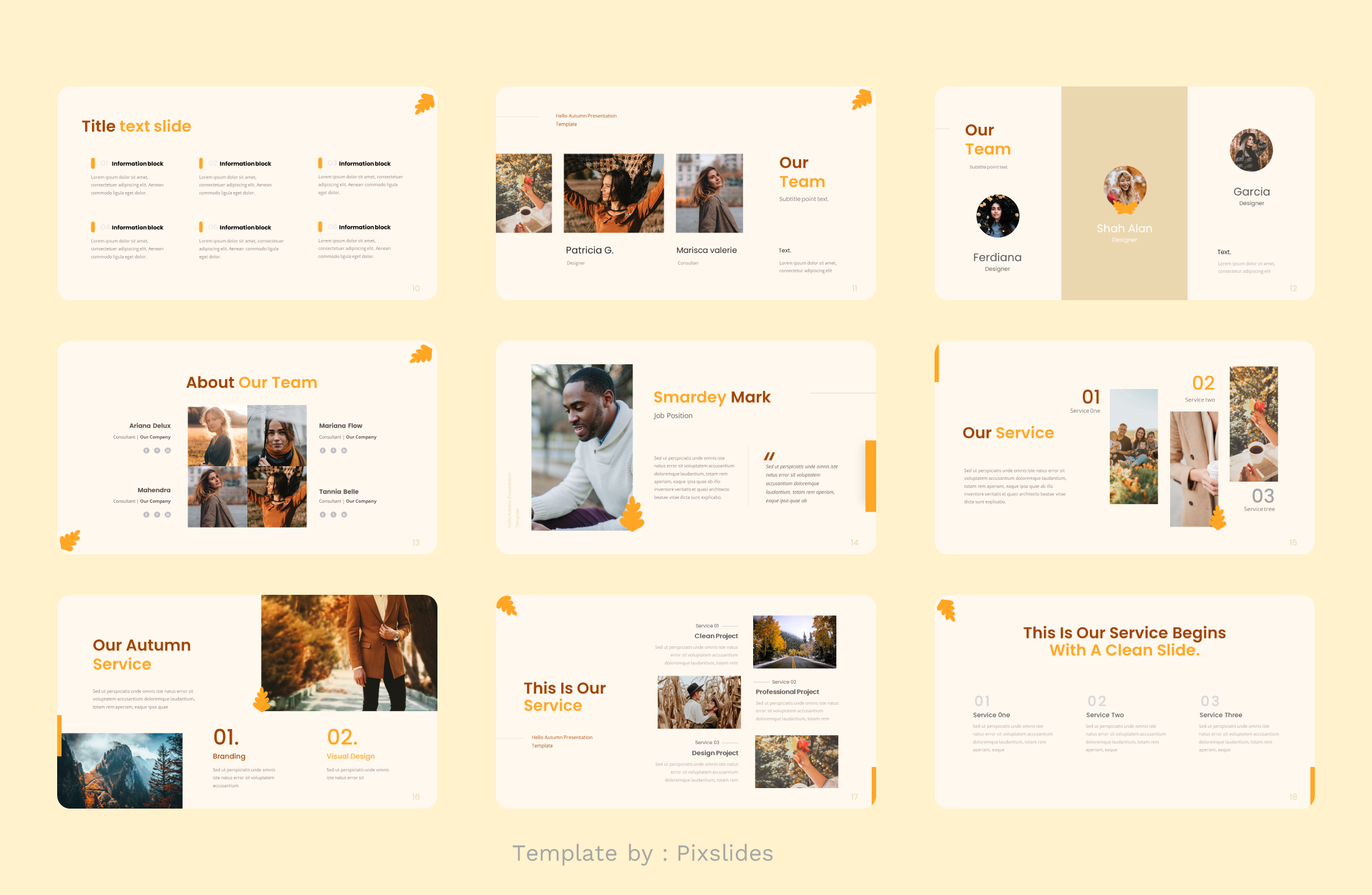 Autumn - Hello Autumn PowerPoint Template, Presentation Templates ...