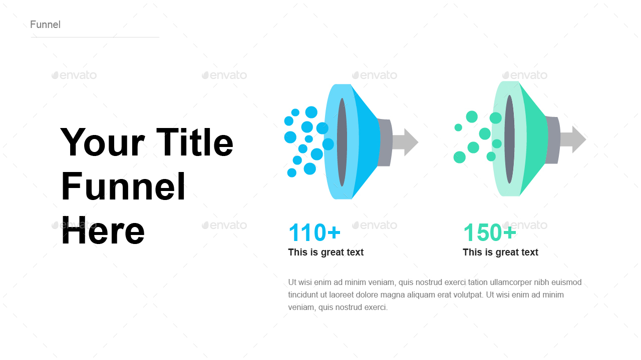 Funnel Diagram Infographic Asset Illustrator, Infographics | GraphicRiver