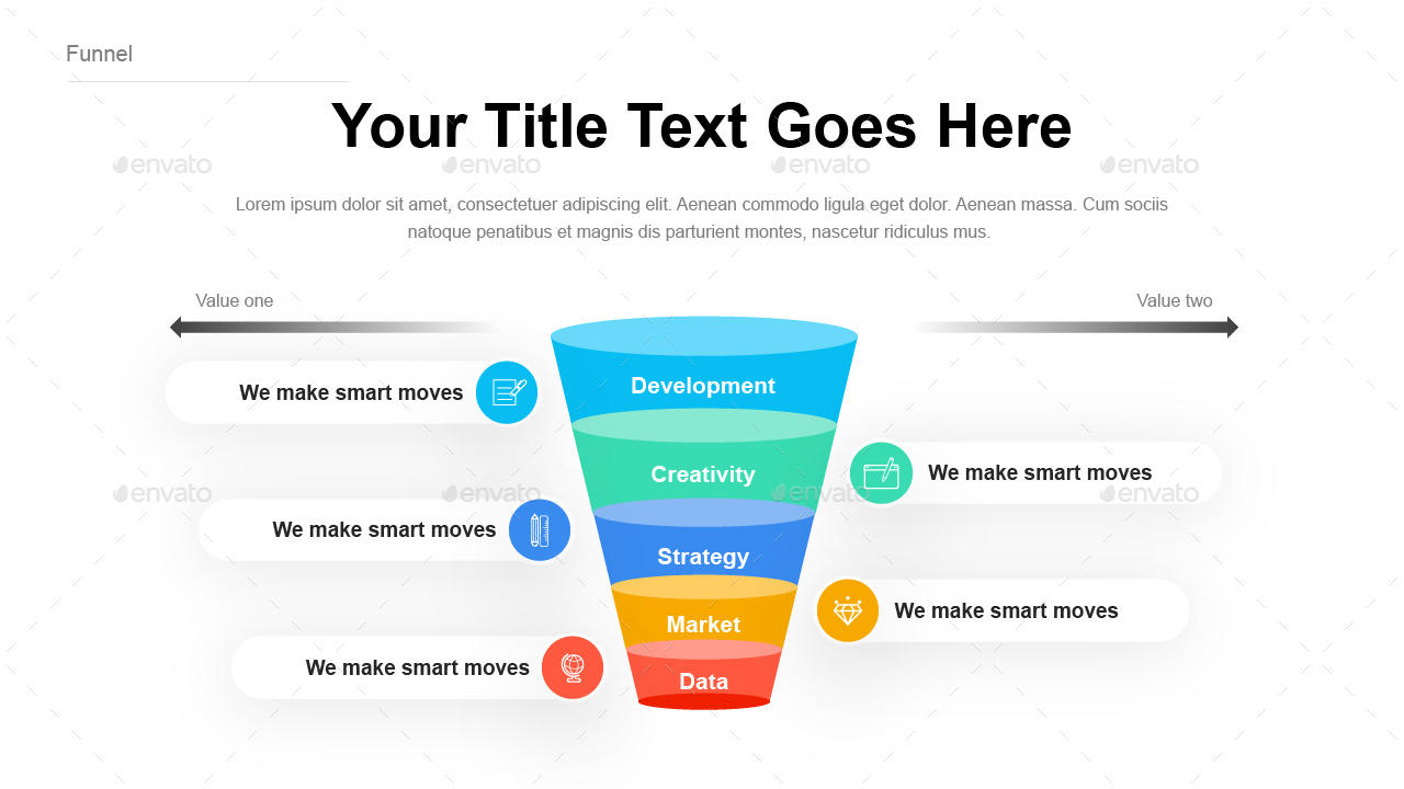 Funnel Diagram Infographic Asset Illustrator, Infographics | GraphicRiver