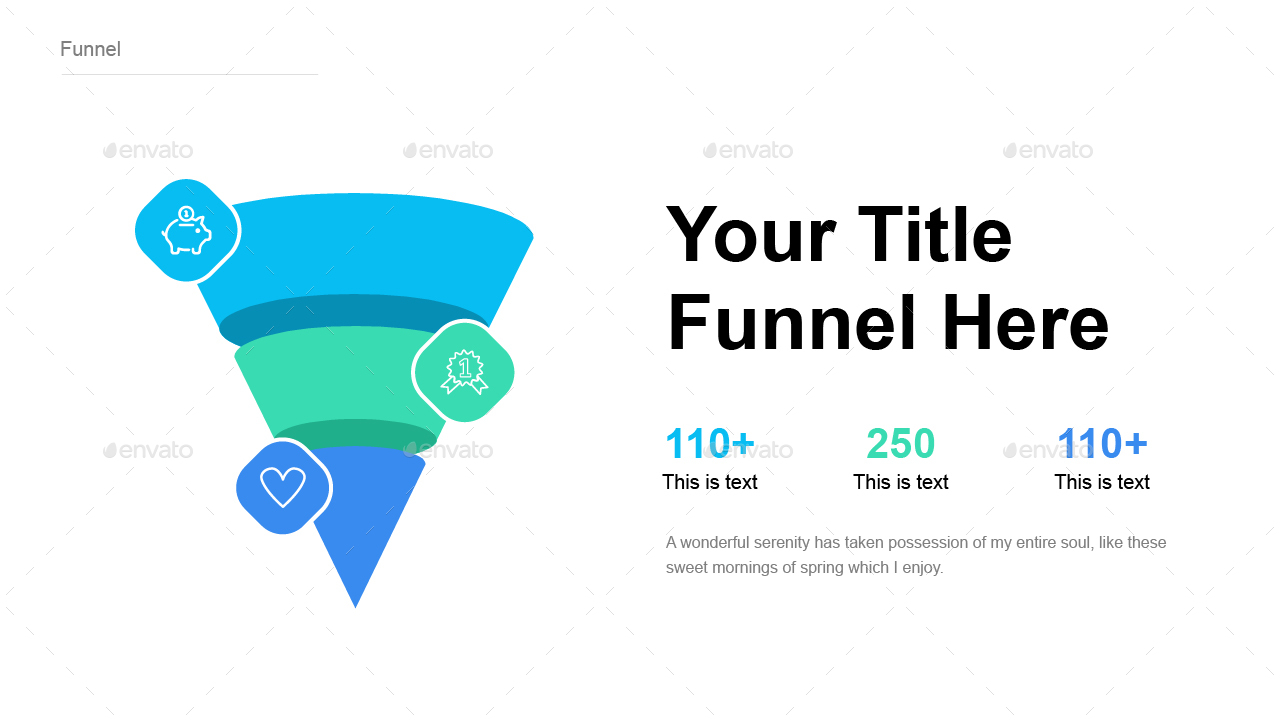 Funnel Diagram Infographic Asset Illustrator, Infographics | GraphicRiver