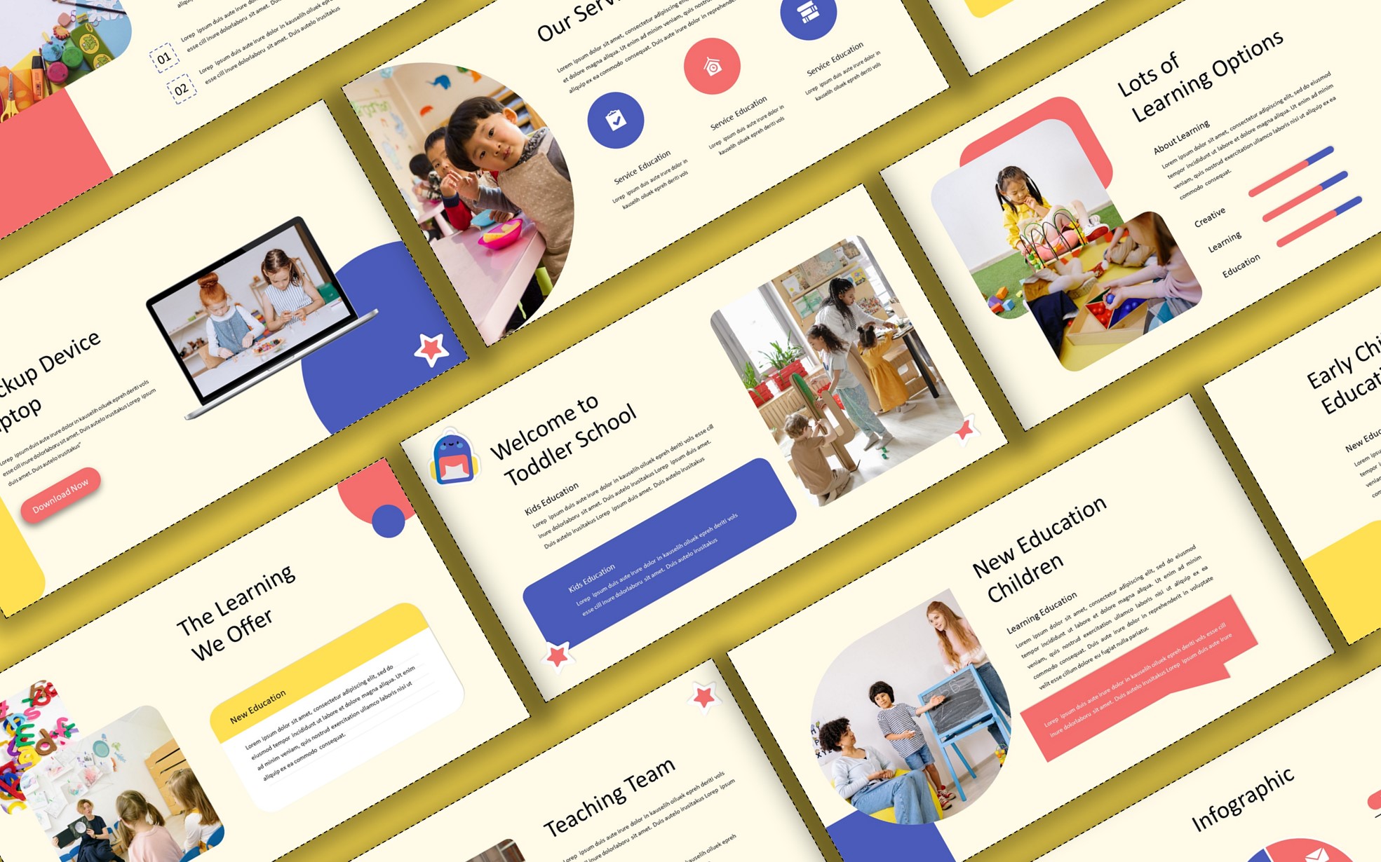 Toddler-Education PowerPoint Template, Presentation Templates ...